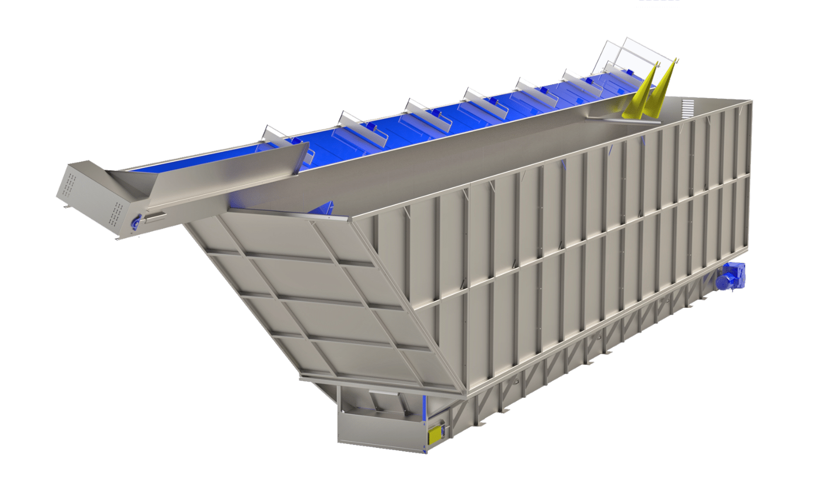 Crop Bulk Bin Storage | HJV Engineering | Washed and Dirty Crop Storage